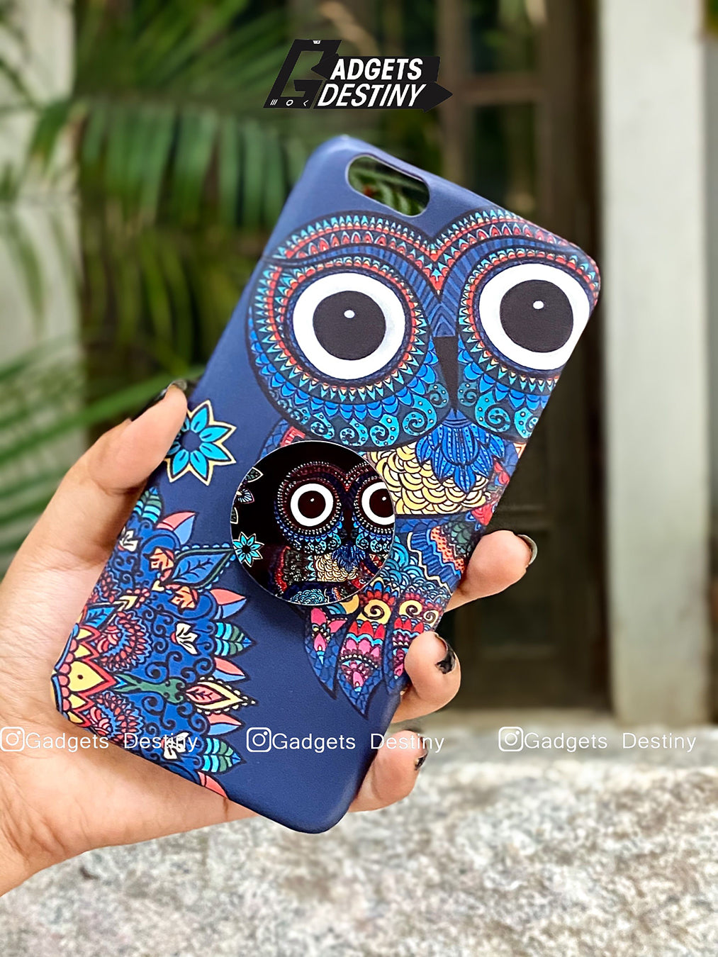 Tuneful mandala owl case – Gadgets Destiny